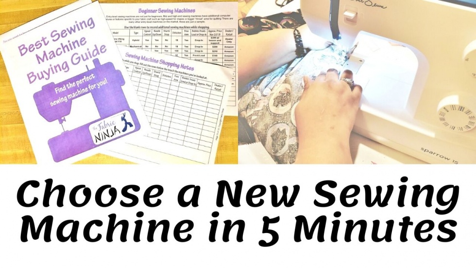 5 Minute Sewing Machine Buying Guide | Fabric Ninja